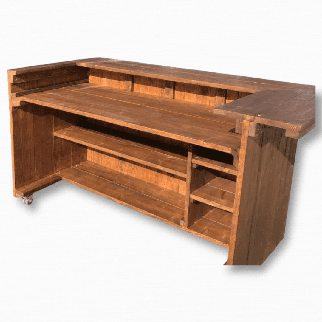 Ahşap Karşılama Bankosu - Retro Wooden l Ev ve Cafe Dekorasyon