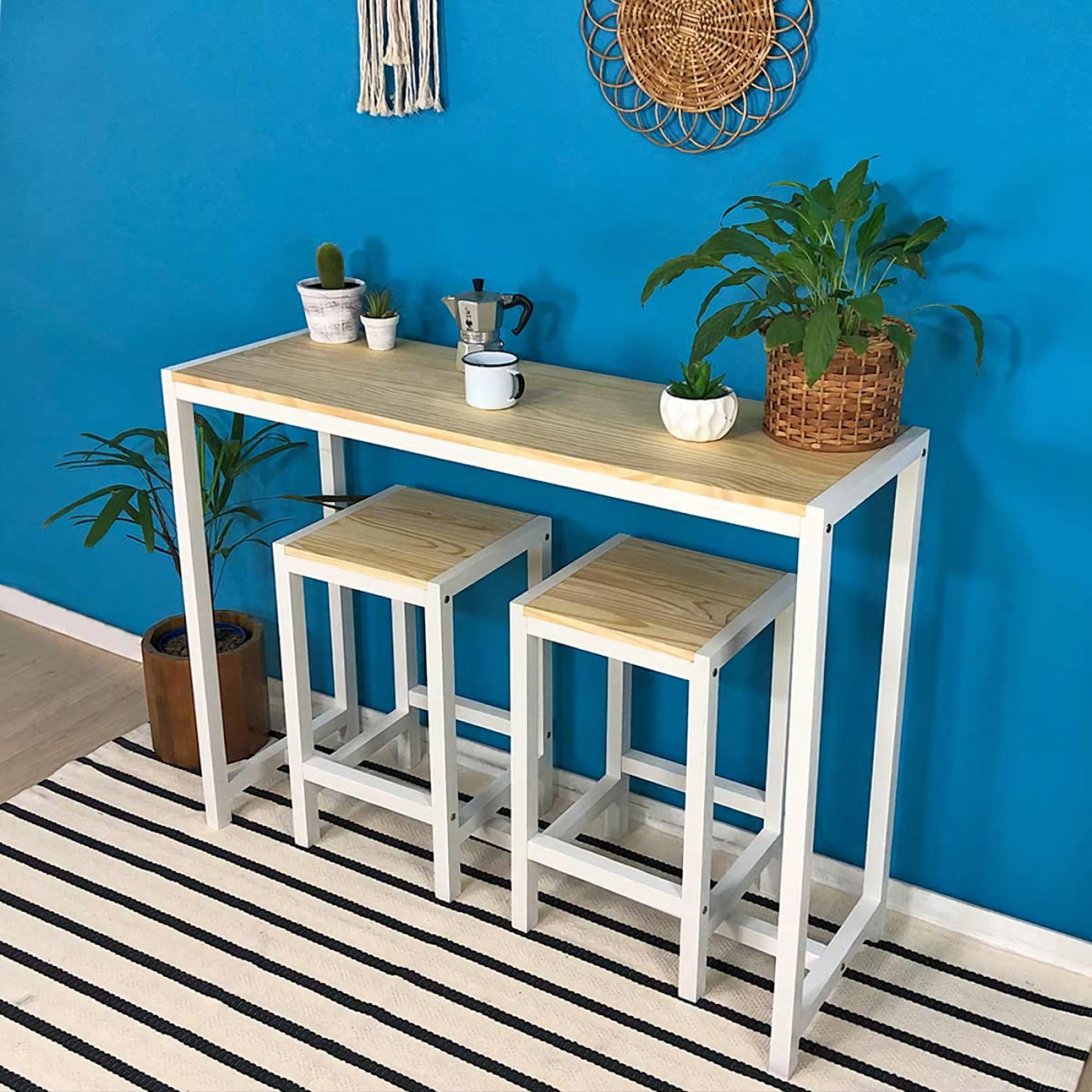 Modern Minimalist Cafe Dekorasyonu - Retro Wooden l Ev ve Cafe Dekorasyon